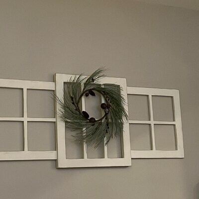 Farmhouse Window Frame, Vintage Style 6 Pane Window Frame, Cottage ...