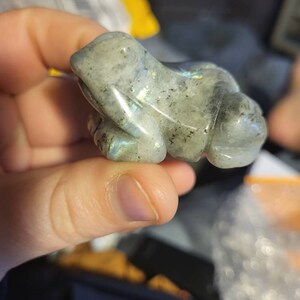 2inches,crystal Frog Statue, Hand Carved Gemstone Figurine, Home ...