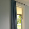 Linen Curtain-linen Panel Dark Grey Linen Drape-lined Linen Panel With ...
