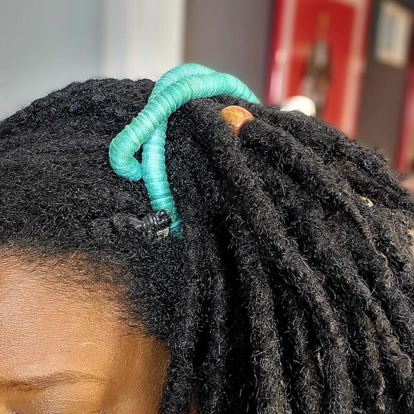 GREEN LOC TIE Bendable Dread Ties Dreadlock Accessories Loc Accessories ...