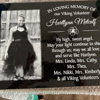 Memorial Outdoor Granite Plaque, Personalized Memorial Stone, Sympathy ...