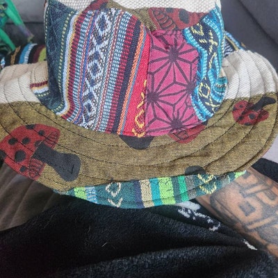 Hemp Patchwork Bucket Hat - Etsy