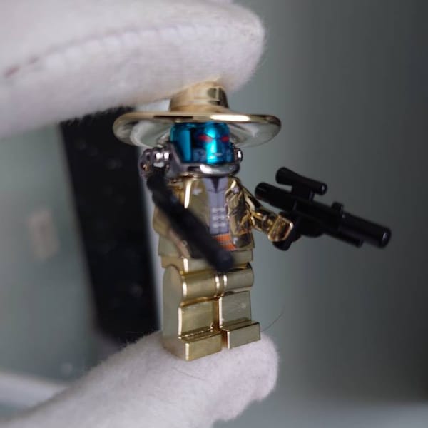 Lego Chrome Gold Cad Bane Minifigure Star Wars + Tile and Guns New ...