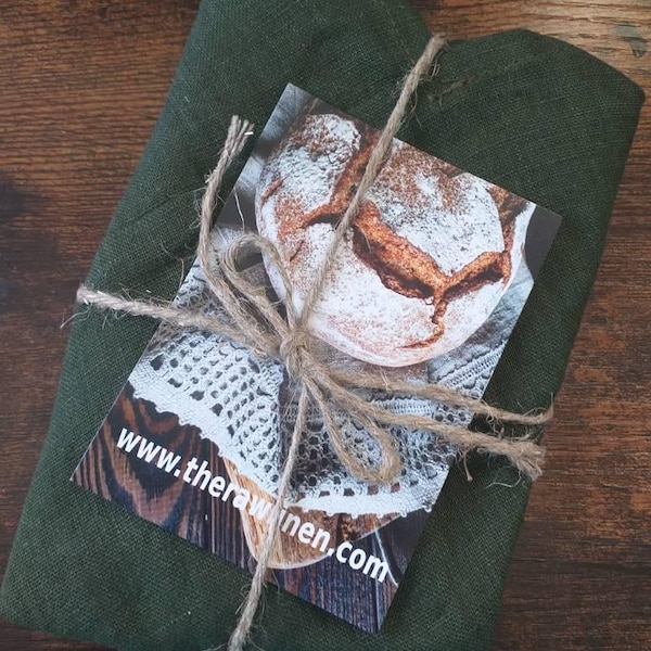 Linen Bento Bag, Natural Linen Bread Loaf Wrap Bag, Food Wrapping Bag ...