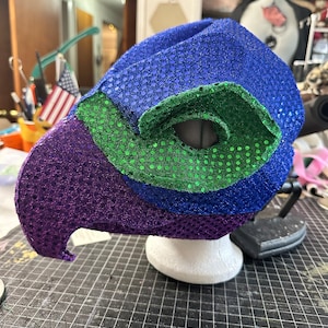 Bird of Prey/raptor Low Poly Mask Pattern for Cardboard or EVA Foam ...