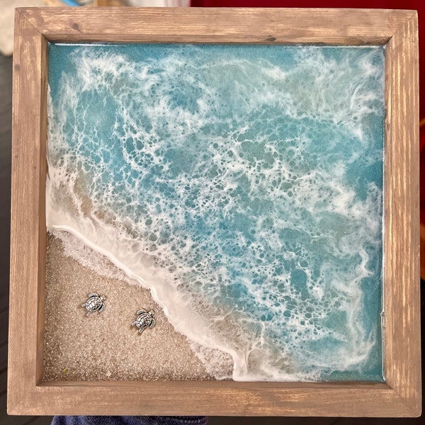 Ocean Memorial Art With Ashes: Handmade Coastal Remembrance Gift - Etsy