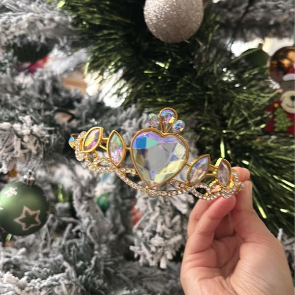 Rapunzel Tiara Acrylic Diamond Crown Crystal Tiara Sparkling Rhinestone ...