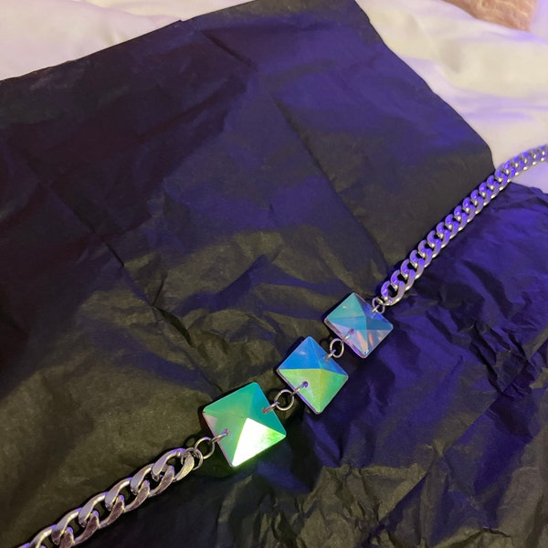 Pearl & Ceramic Smiley Face Bead Necklace Adjustable Unisex Stainless ...