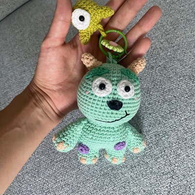 Mini Monster-keychain Version Crochet Pattern by Aquariwool Crochet ...