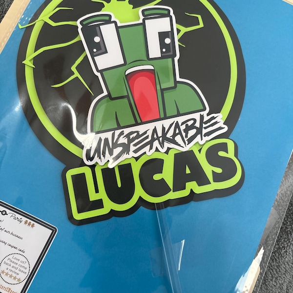 3D Unspeakable Cake Topper - Birthday Cake Topper / READY IN 48 HOURS ...