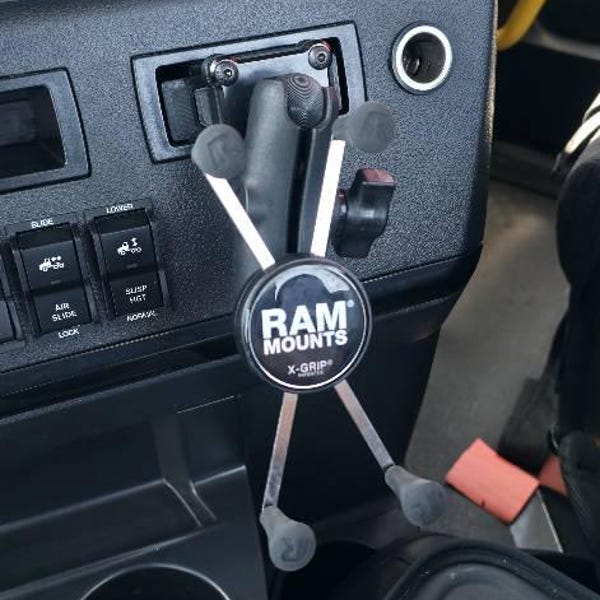 2019-2021 Silverado/sierra 1" RAM Ball Mount No Drilling Double Socket ...