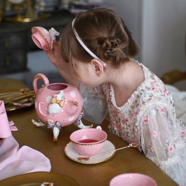 Porcelain Teapot Inspired by the Rose Flower. Modeled and Decorated ...