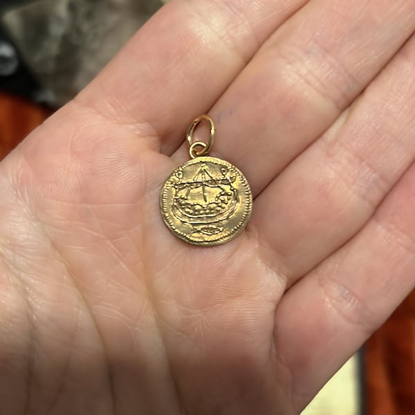 Hedeby Viking Drakkar Coin Necklace: Hand-carved Museum Replica ...