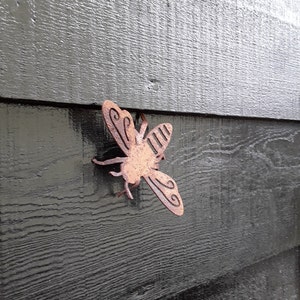 Rusty Metal Honey Bee Rusty Insect Pagan Garden Gift Rusty Bee Bee Gift ...