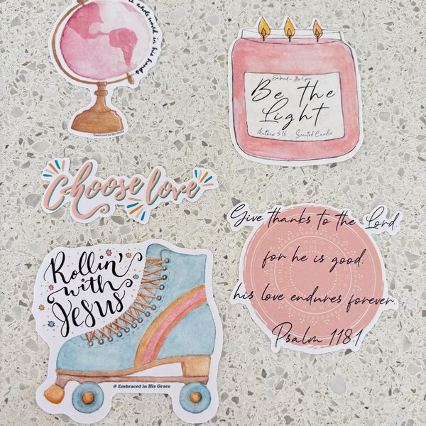 Praise the Lord Psalm 150:6, Ukulele Watercolor Christian Sticker ...