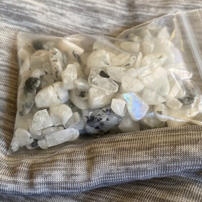 Rainbow Moonstone Semi Tumbled Gemstone Mini Chips 5 15 Mm: Choose ...