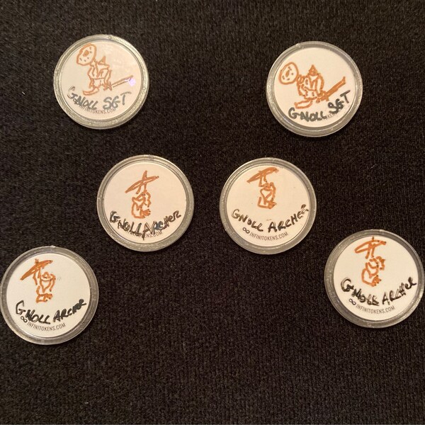 Dry Erase Counters/tokens/ability Counters - Erasable, Reusable Discs ...