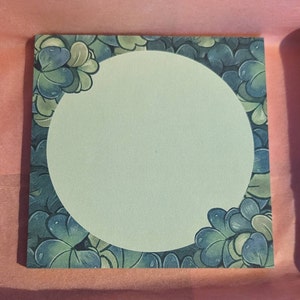 Overgrown Clover Notepad Cute Memo Pad Planner Accesories Kawaii ...