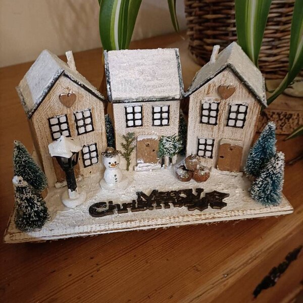 WOODEN HOUSES | Christmas Decoration | Craft House | House Decoration ...