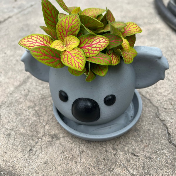 Koala Planter, Koala Gifts, Koala Bear, Animal Planter, Koala Decor ...