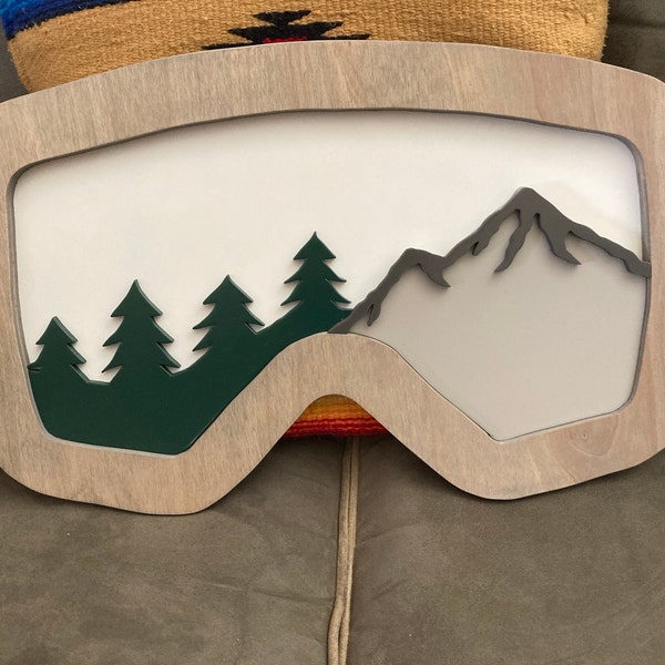 Goggles Wood Wall Sign - Etsy