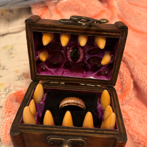 Mimic Ring Box: Dnd Engagement, Wedding Ring Bearer - Etsy