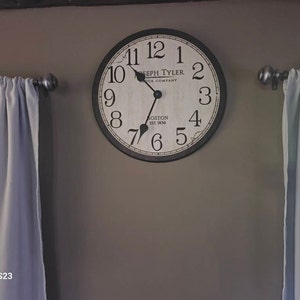 Nantucket Blue Wall Clock, 8 Sizes, EXTRA Quiet Mechanism, Lifetime ...