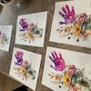 Grandmas Garden Handprint Art. Personalized Mothers Day or - Etsy