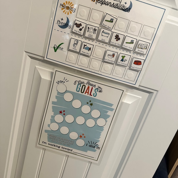 Goal Chart, Kids Printable Rewards Chart, Chore Tracker, Sticker Chart ...