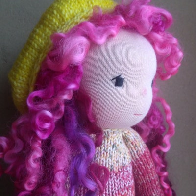 Doll Hair Tutorial Waldorf Dollmaking Tutorial How to Weft Doll Hair ...