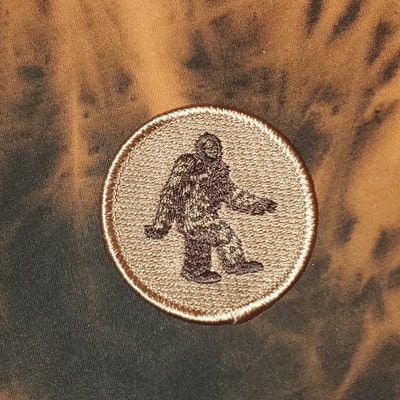 Bigfoot / Sasquatch Patch 2 Inch Diameter Embroidered Patch - Etsy