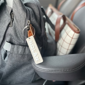 Acrylic Bag Tag Keychain 3D Keychain Acrylic Name Tag Bag Tag Luggage ...