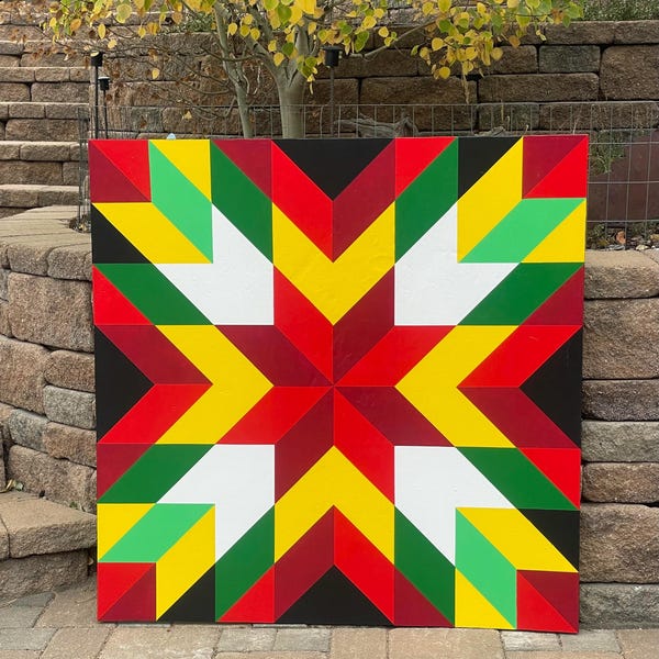 America Barn Quilt Pattern, Barn Quilt Pattern, Barn Quilt Instructions ...