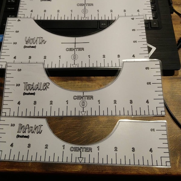 Tshirt Ruler Printable Bundle, T-shirt Alignment Tool Template, Tshirt ...