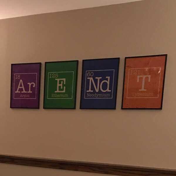 Custom Teacher Gift Personalized Teacher Gift of Periodic Elements ...