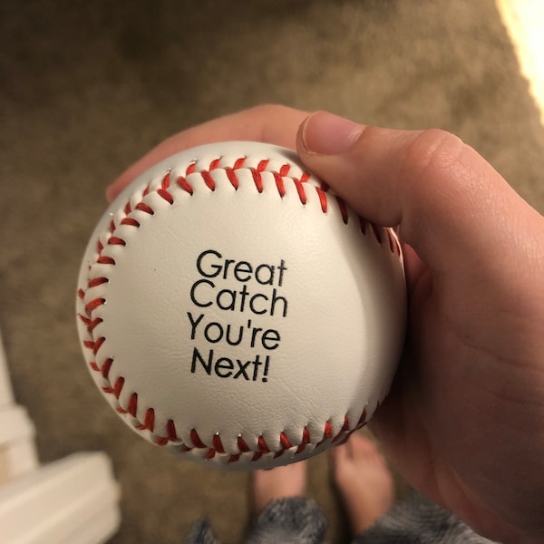 Personalized Baseball Custom Text or Logo, Custom Baseball, Printed ...