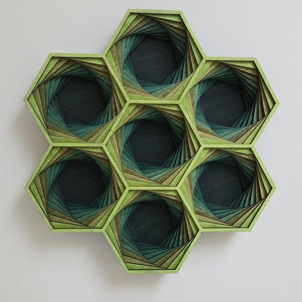 Digital File - Layered Mandala - Op Art - Decorative Geometric ...