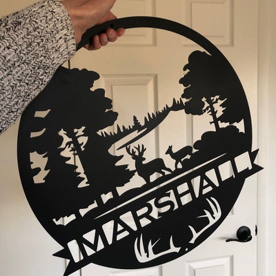 Custom Metal Hunting Sign - Etsy
