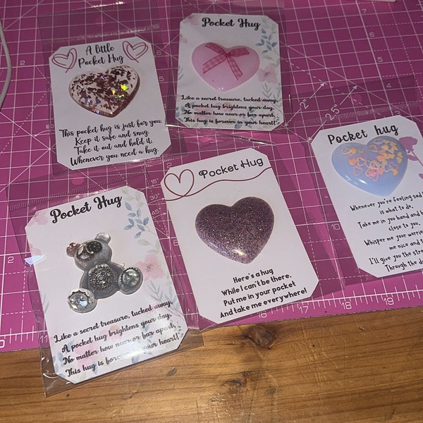 Pocket Hug Heart, Pocket Hugs, Anxiety, Pocket Hearts, Pocket Hug Gift ...