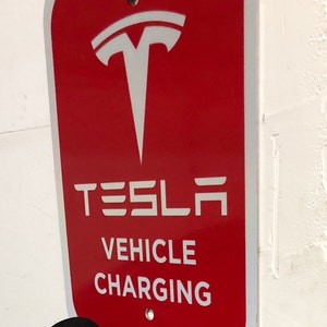 Tesla Charging Sign Wall Connector Home Mobile Charger Model 3 S X Y ...