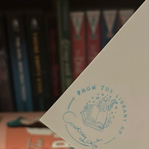 Library Book Embosser Custom Initials Monogram Ex Libris This Book ...