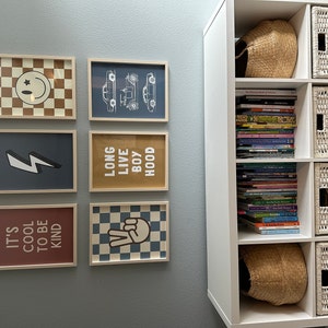 It's Cool to Be Kind, Set of 3 Printable, Kid Room Wall Art, Pink Green ...