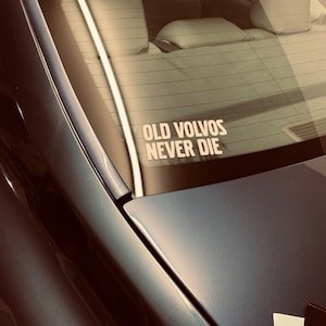 Stickers for Volvo, Volvo Car Sticker, Safety First Thrills Second ...