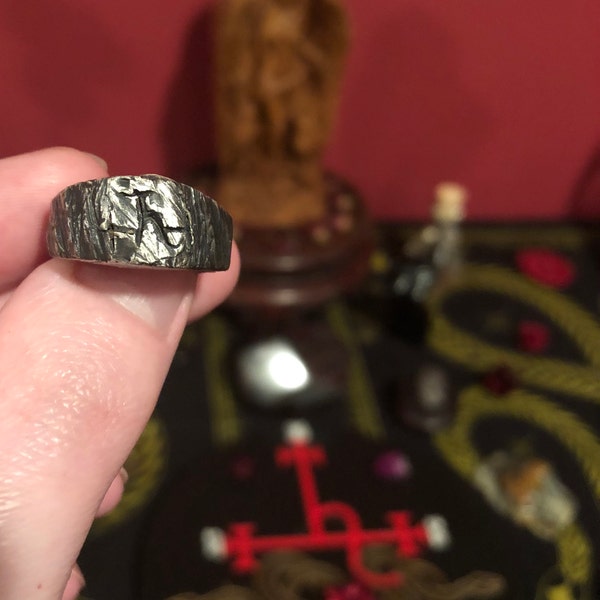 Lilith the First Witch Ring in Sterling Silver Triskelion Talisman ...