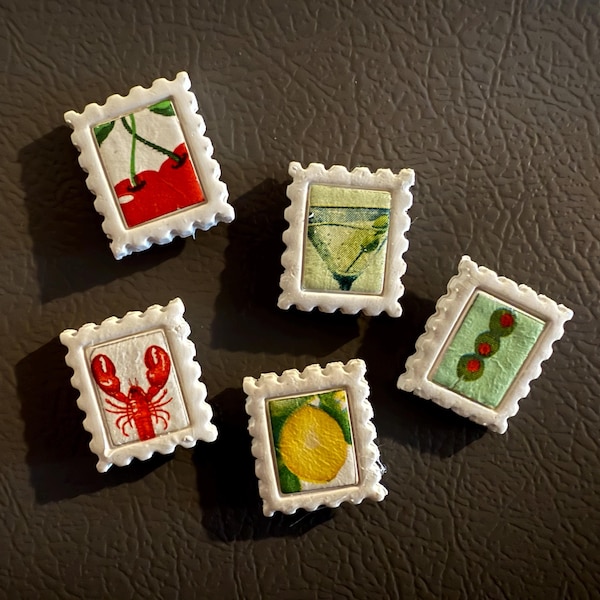Assorted Stamp Magnets (set of 4) - Etsy