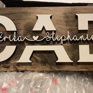 Personalized Couple Name Sign With Heart Valentine's Day | Etsy