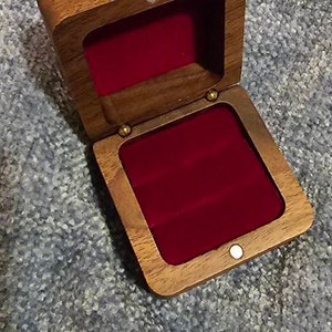 Custom Wooden Wedding Ceremony Ring Box,personalized Engraved ...