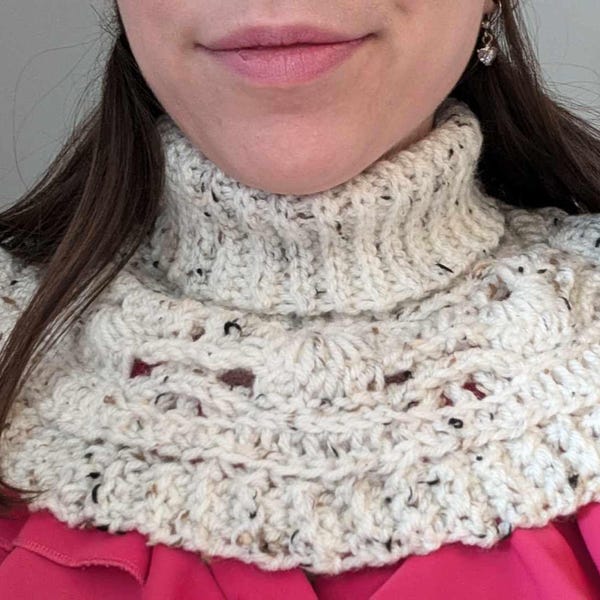 Sandra Crochet Neck Warmer Pattern | Advanced Crochet Pattern for Woman ...