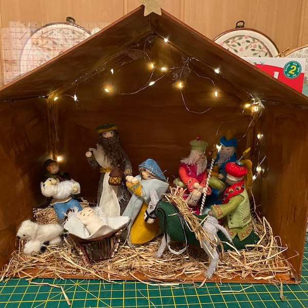 Christmas Nativity Scene Pattern / Felt Handmade Nativity Set for ...