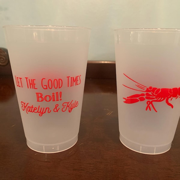 Custom Crawfish Cups, Crawfish Boil Cups, Crawfish Party Cups ...